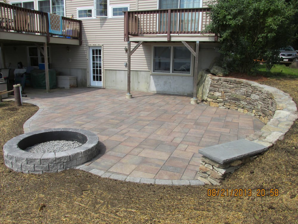 Stone Patio Unilock at Andrew Gillan blog