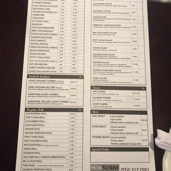 Hon Sushi - Last Updated June 15, 2017 - 510 Photos & 170 Reviews ...