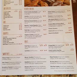 Kneaders Menu