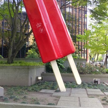 Giant Red Twin Popsicle - 12 Photos - Public Art - 4TH Ave Blanchard St ...