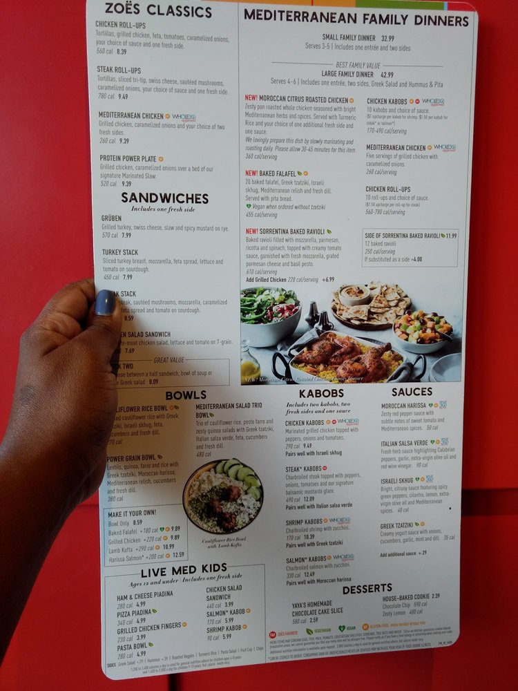Zoes Kitchen Menu Sides | Besto Blog
