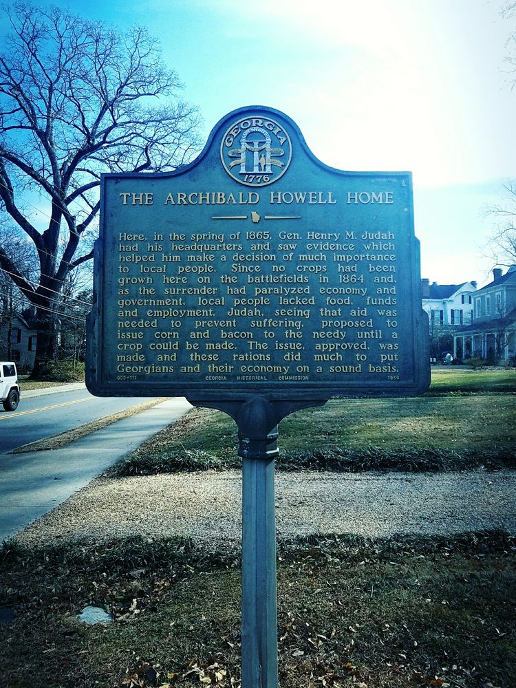 The Archibald Howell Home Historical Marker - Landmarks & Historical ...