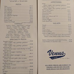 Venus Cafe - 10 Photos & 50 Reviews - Pizza - 47 South Ave, Whitman, MA ...