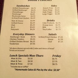 Donna’s Restaurant - Southern - 701 W Walnut St, Dickson, TN ...