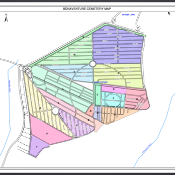 Bonaventure Cemetery Map
