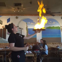 Flaming Cheese Saganaki - Dallas, TX, United States. Flaming cheese of ...
