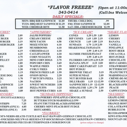 Flavor Freeze - Ice Cream & Frozen Yogurt - 552 S Farnham St, Galesburg ...