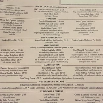 Rules Restaurant - 224 Photos & 182 Reviews - British - 35 Maiden Lane ...