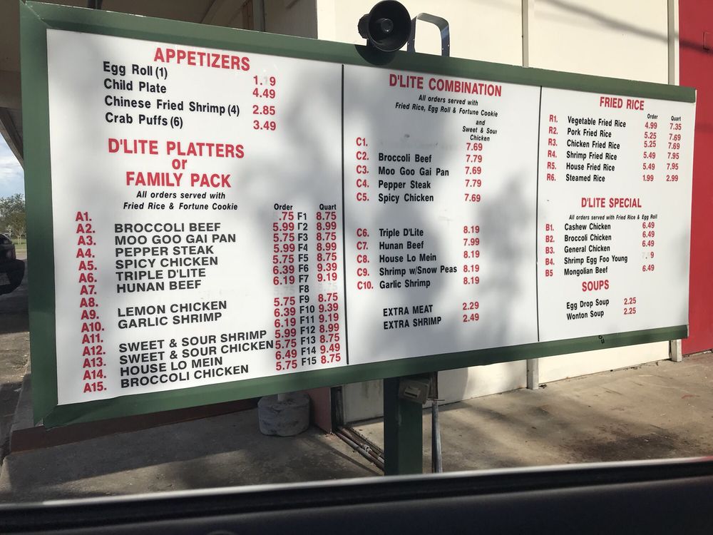 Wok D’Lite - Chinese - 33 Strickland Dr, Orange, TX - Restaurant ...