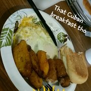Desayuno Cubano (Cuban Breakfast) - Menu - Mervis' Cafe - Fort Pierce