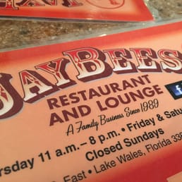 Jay Bees - Restaurants - 8625 State Road 60 E, Lake Wales, FL ...