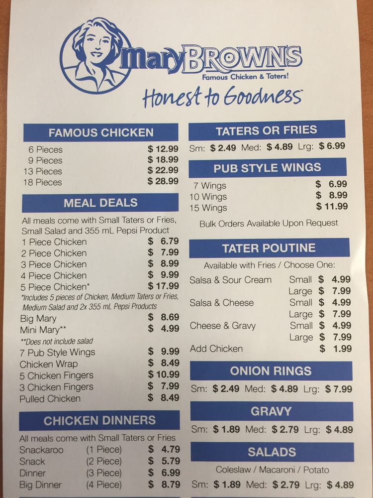 Mary Brown’s Famous Chicken - Canadian (New) - 563 Essa Road, Barrie ...